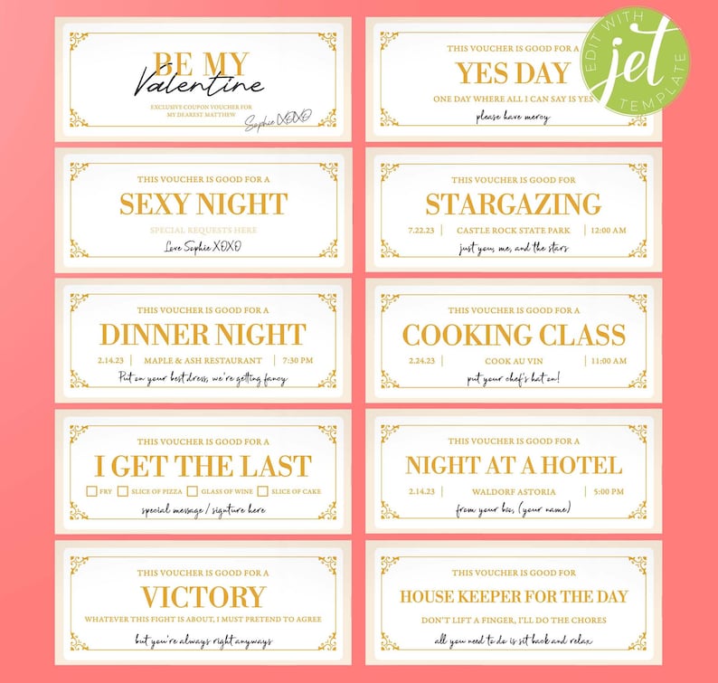 Printable Customizable Valentines Day Gift Digital Love - Etsy