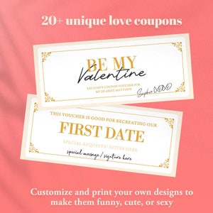 Printable Customizable Valentines Day Gift Digital Love - Etsy