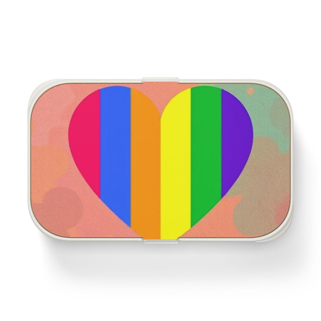 Pride Rainbow Bento Box for Lunch - Etsy