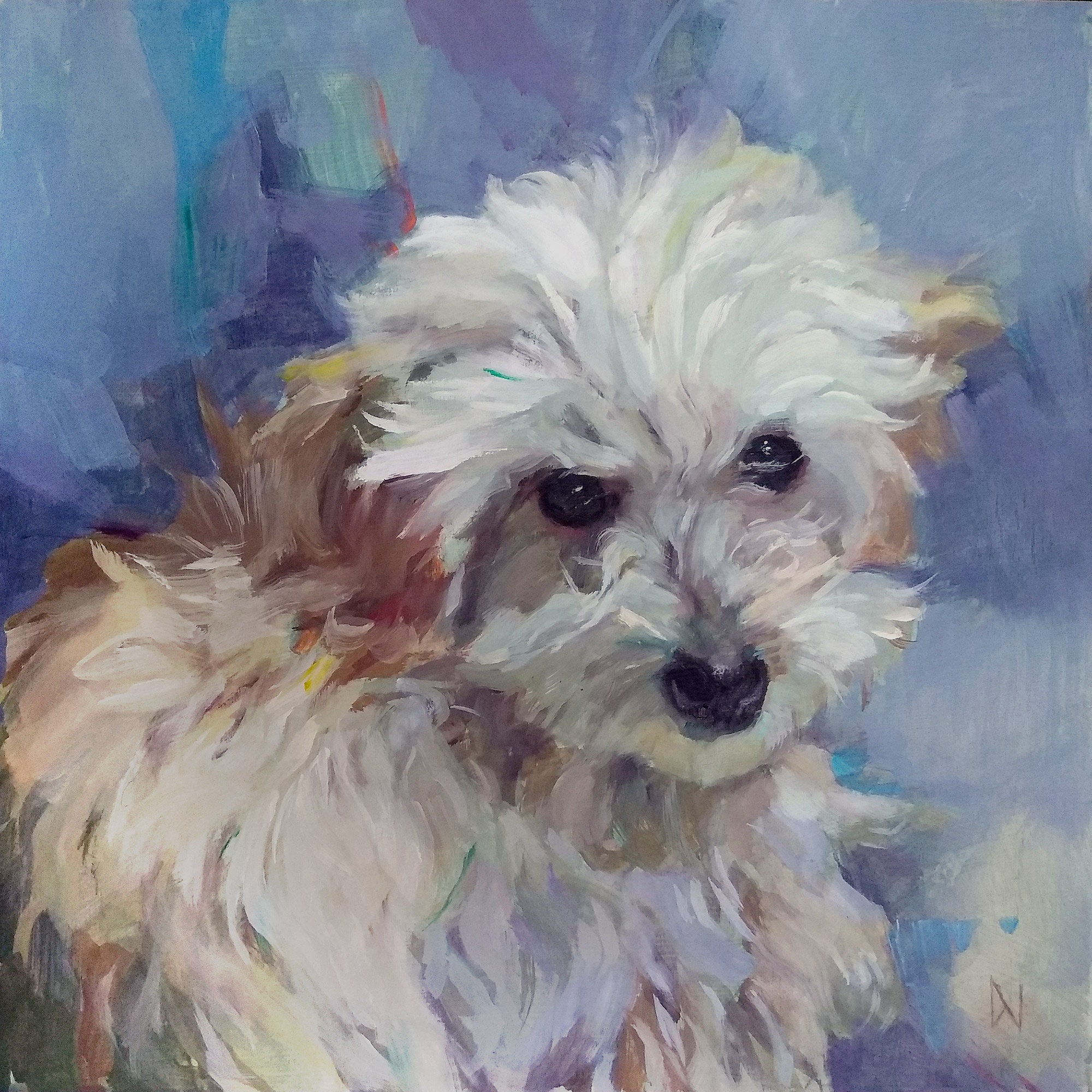 Custom Pet Portraits, Dog Portrait, Hand-painted Oil on Canvas ...