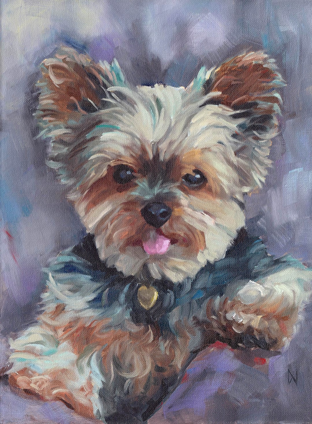 Custom Pet Portraits, Dog Portrait, Hand-painted Oil on Canvas ...