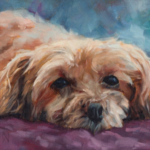 Custom Pet Portraits, Dog Portrait, Hand-painted Oil on Canvas ...