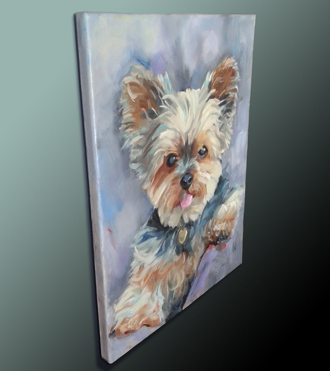 Custom Pet Portraits, Dog Portrait, Hand-painted Oil on Canvas ...