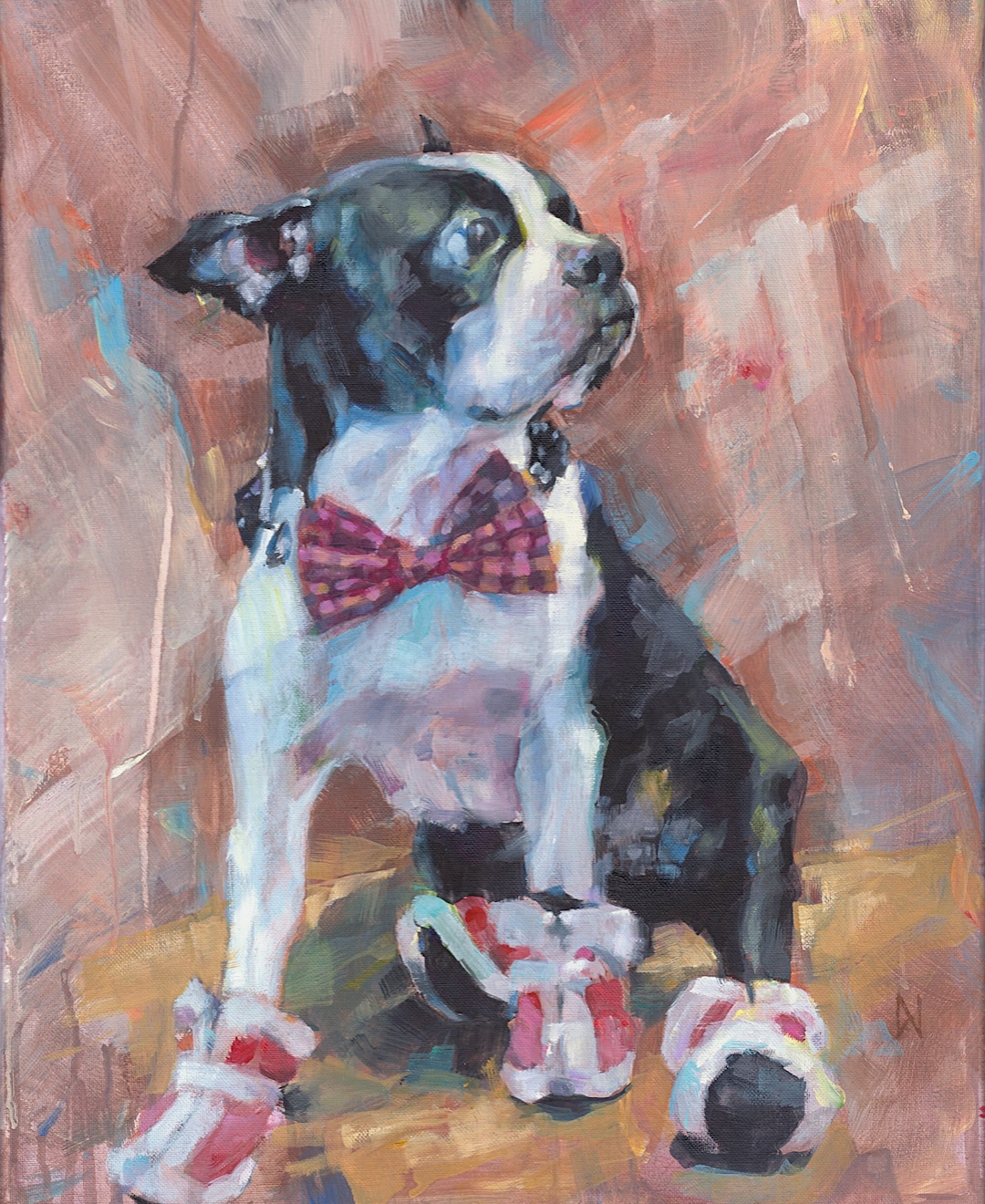 Custom Pet Portraits, Dog Portrait, Hand-painted Oil on Canvas ...