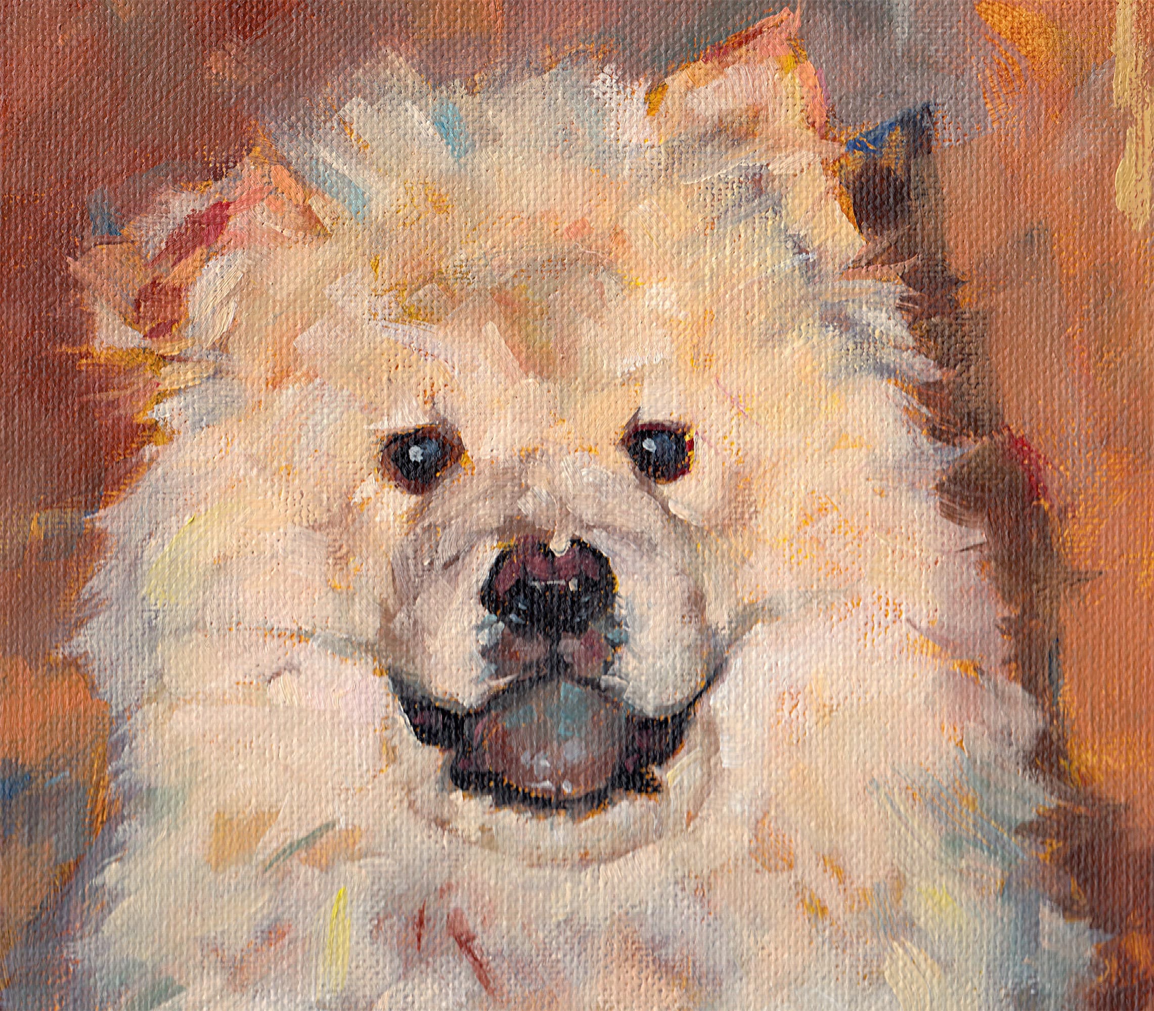 Custom Pet Portraits, Dog Portrait, Hand-painted Oil on Canvas ...