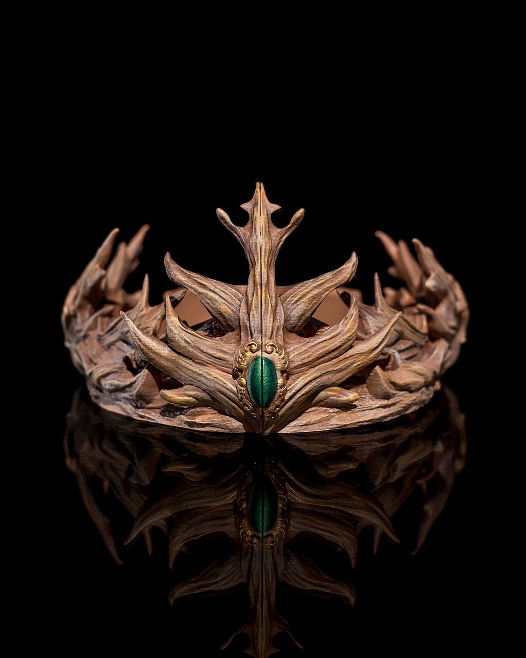 Elven Woodland Crown - Handcrafted Elvish Cosplay & LARP Wooden Crown ...