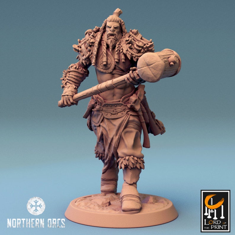 Orcish Hammer Soldiers Unchained Lord of the Print Wargaming Dungeons ...