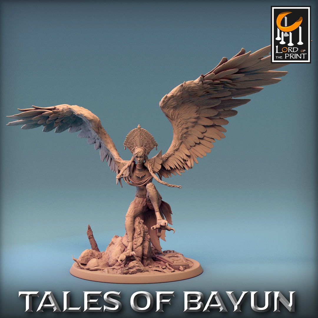 Harpy Alkonost | Tales of Bayun | Lord of the Print | Wargaming ...