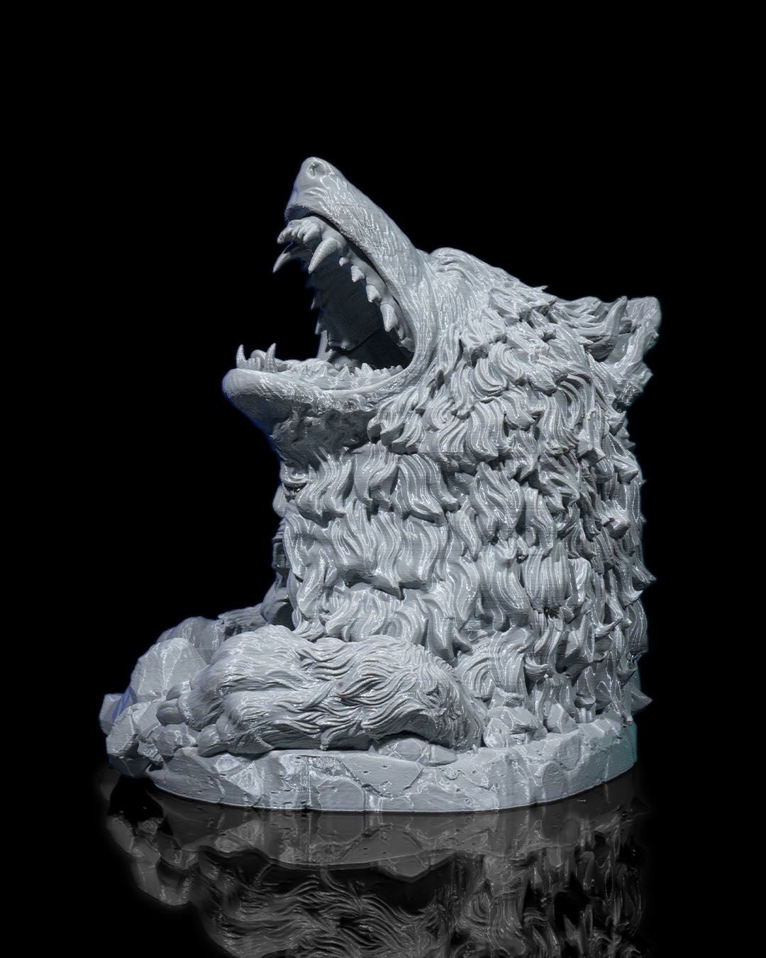 Wolfs Bite Dice Tower | Dnd Gift | Wolf Dice Holder | Unique Tabletop ...