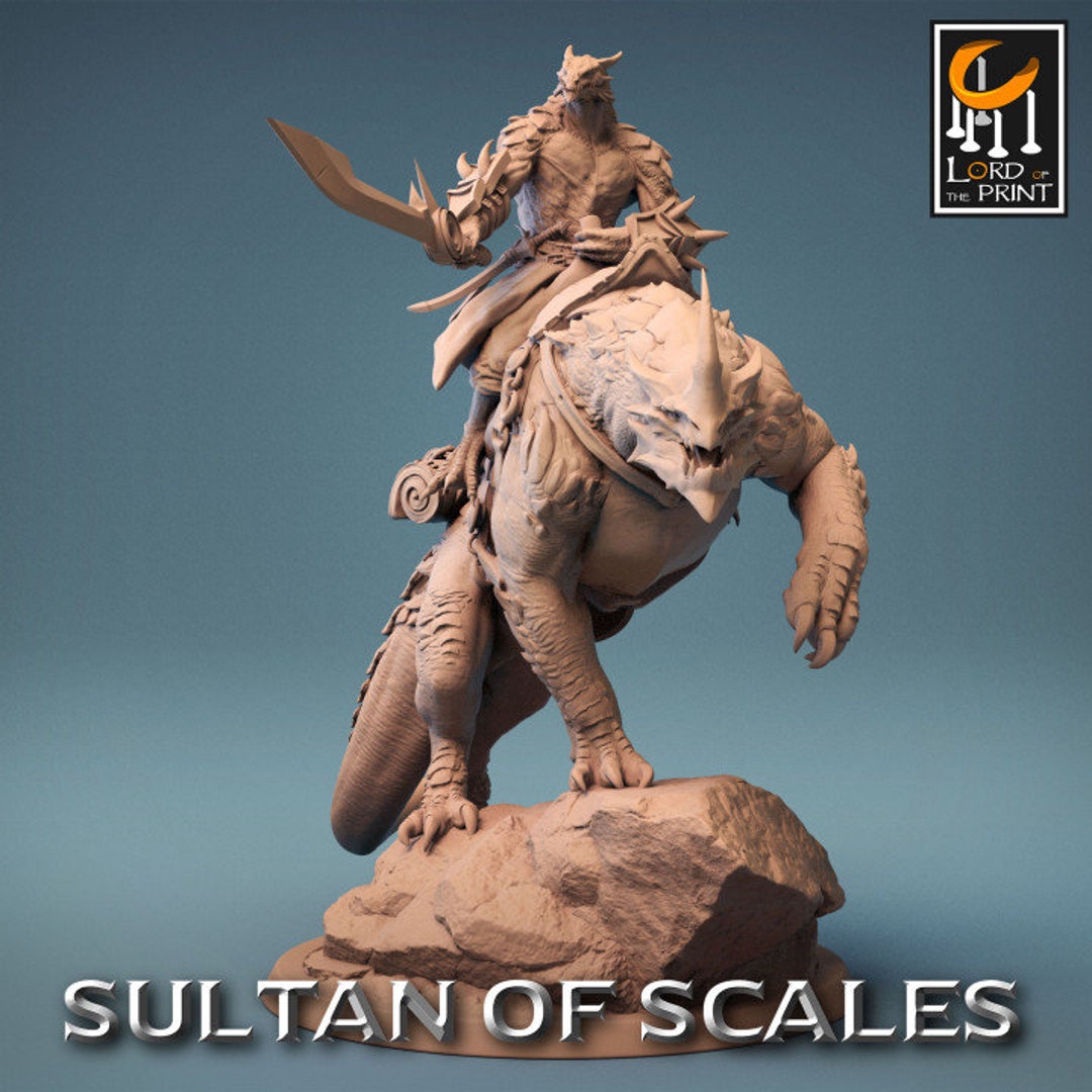 Dragonborn Mounts Wingless Sultan of Scales Lord of the Print Wargaming ...