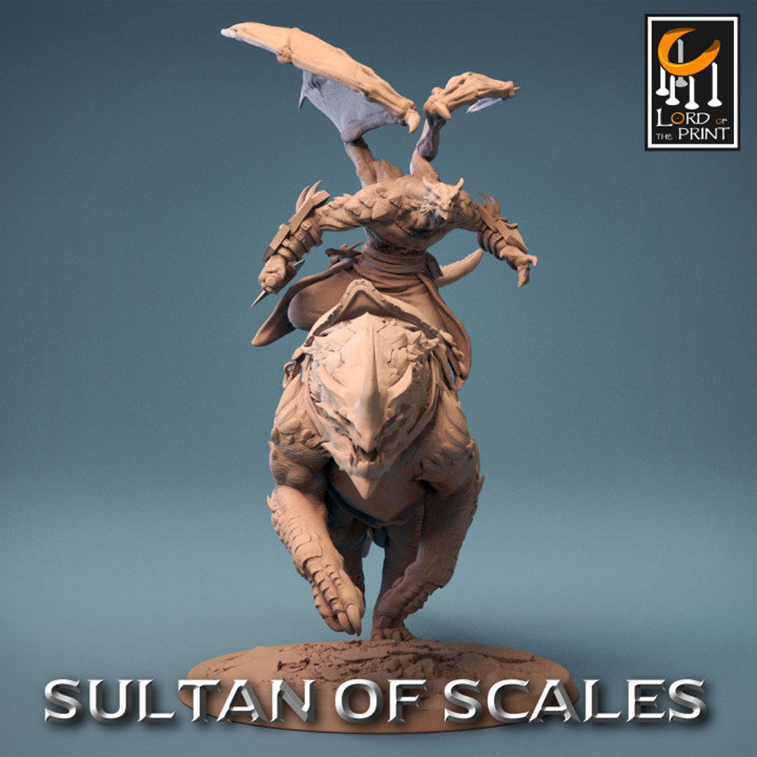 Dragonborn Mounts Wings Sultan of Scales Lord of the Print Wargaming ...