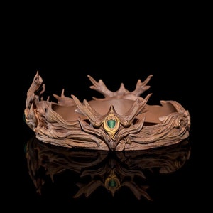 Elven Woodland Crown - Handcrafted Elvish Cosplay & LARP Wooden Crown ...