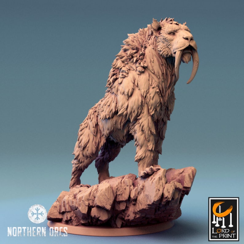 Orc Sabretooth Tiger Riders Mist of the Jungle Lord of the Print ...