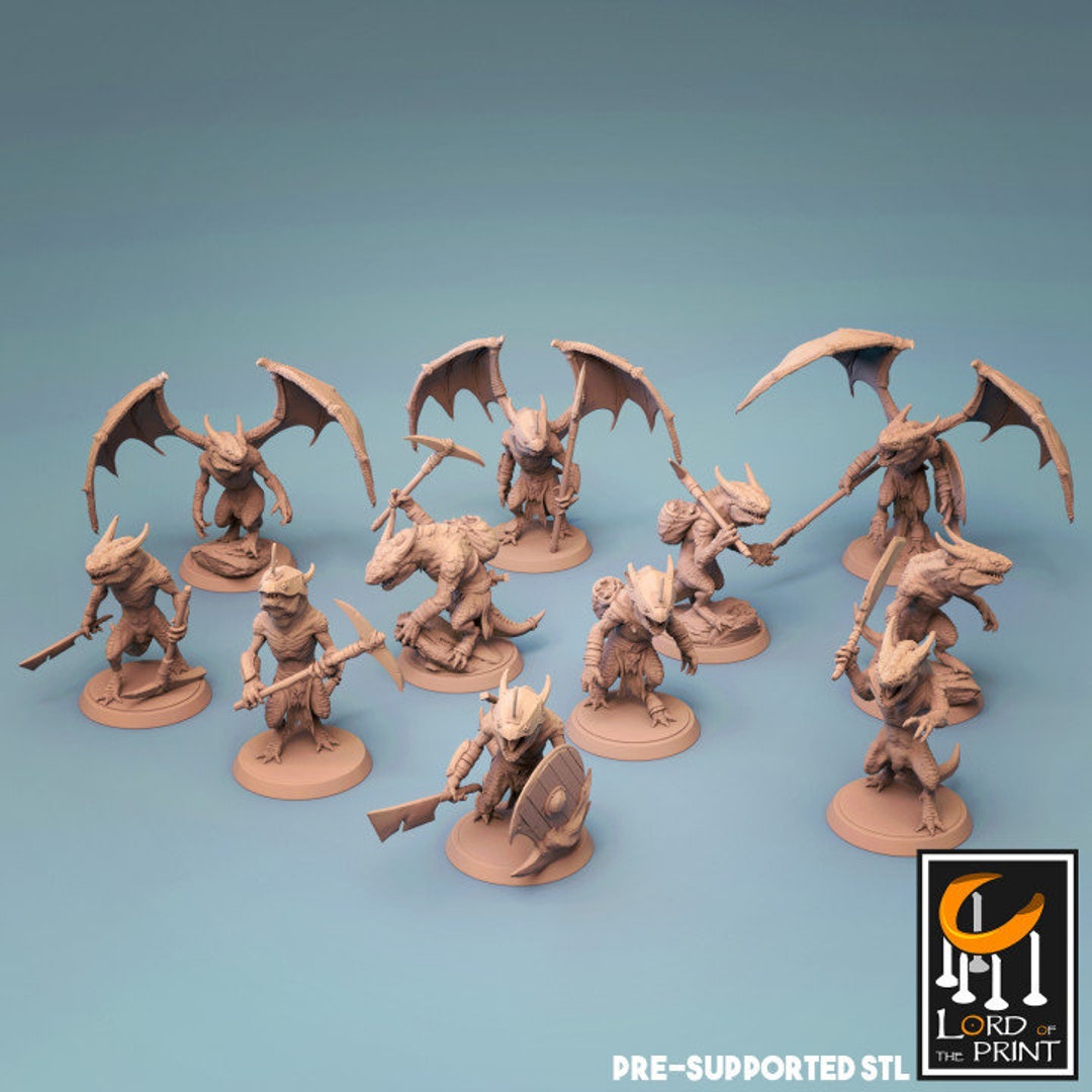 Kobold Dnd Starter Pack | Dungeon Encounter | Lord of the Print ...