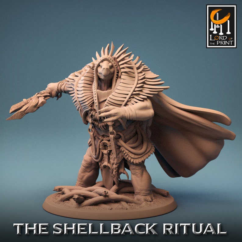 Shaman Turtle Shellback Ritual Lord of the Print Wargaming Dungeons and ...