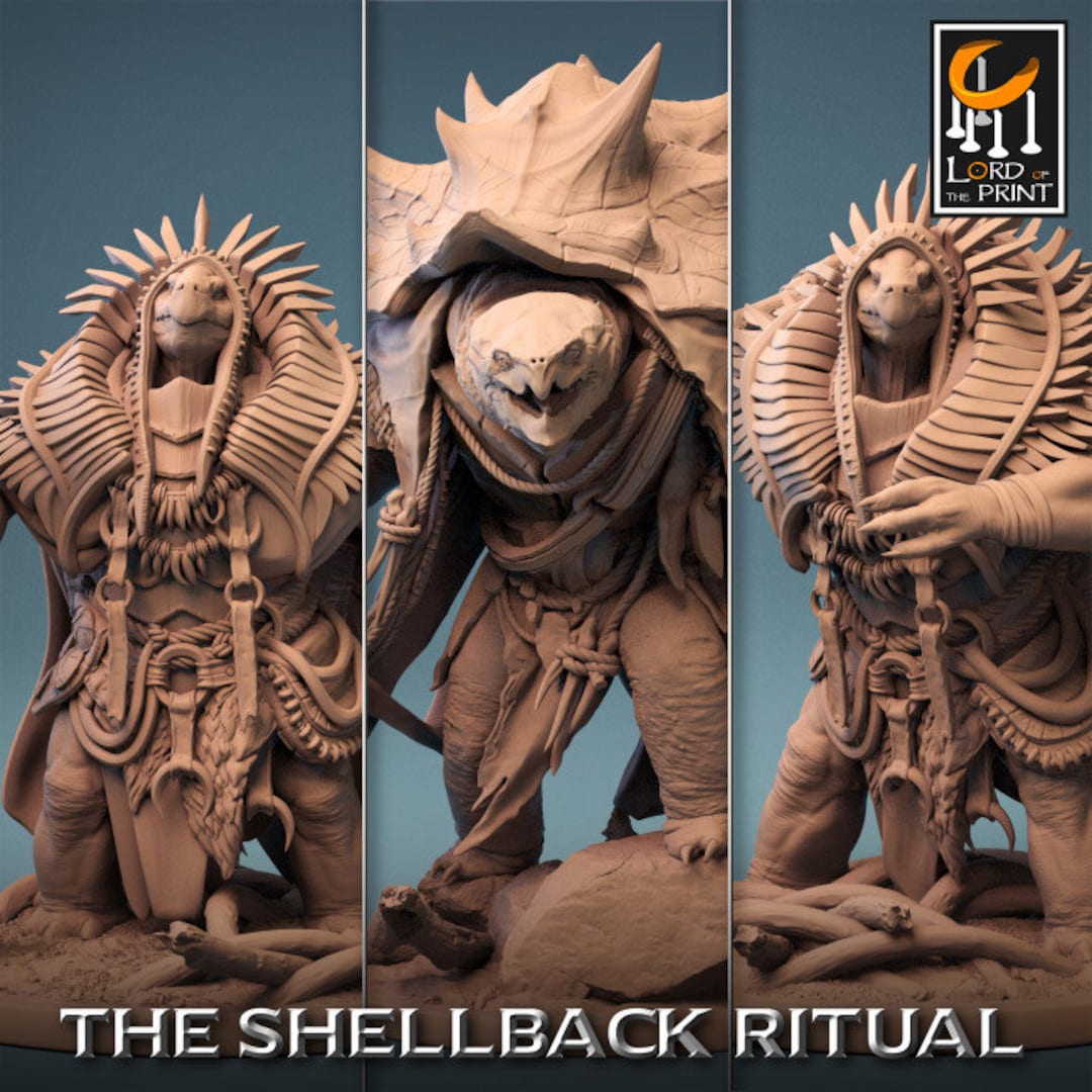 Shaman Turtle | Shellback Ritual | Lord of the Print | Wargaming ...