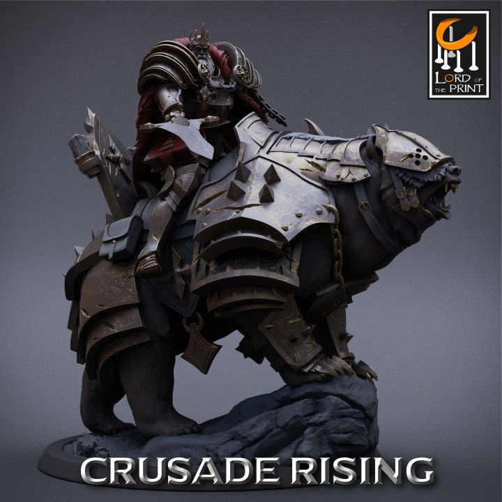 Templar King Pack Crusade Rising Lord of the Print Wargaming Dungeons ...