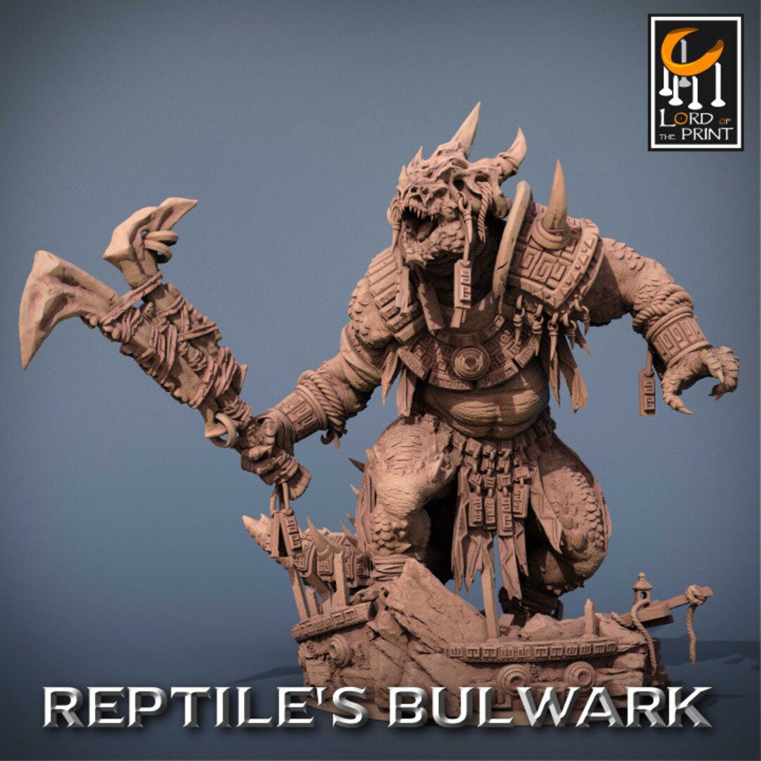 Bodyguard Dnd Miniature Reptile's Bulwark Lord of the Print Wargaming ...