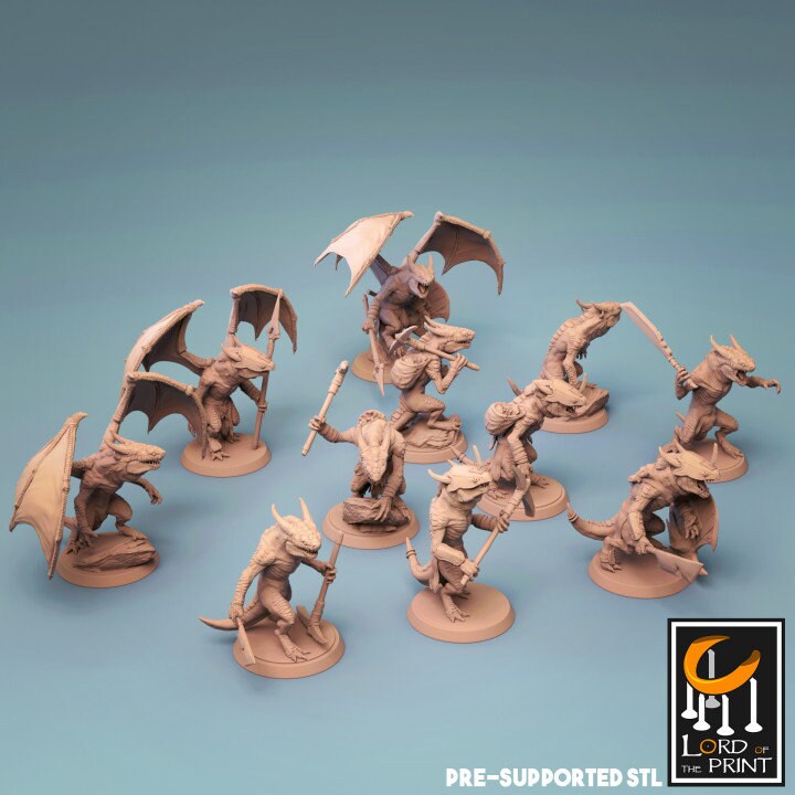 Kobold Dnd Starter Pack | Dungeon Encounter | Lord of the Print ...