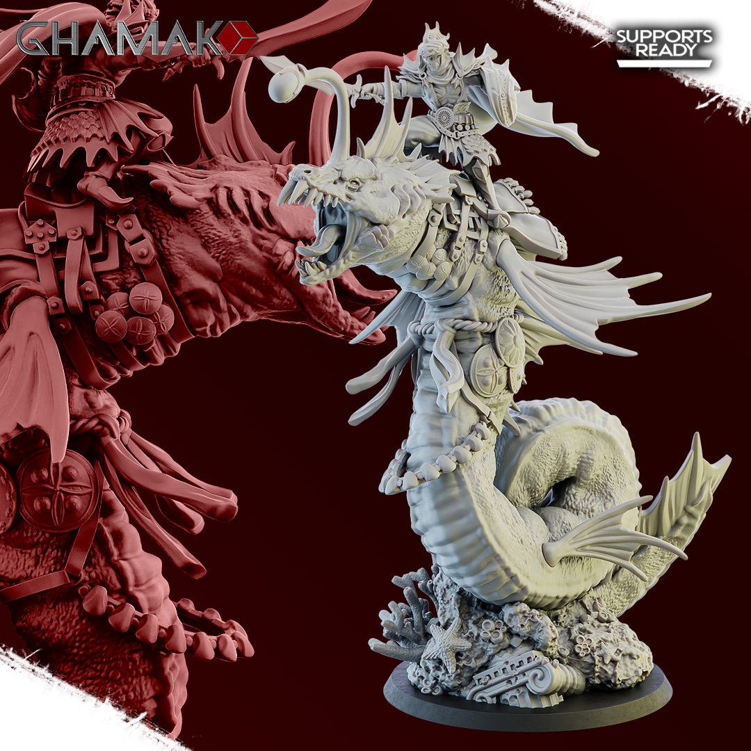 Prince of Atlantis | Ghamak | Fantasy Wargaming | Dnd Miniature | Sea ...