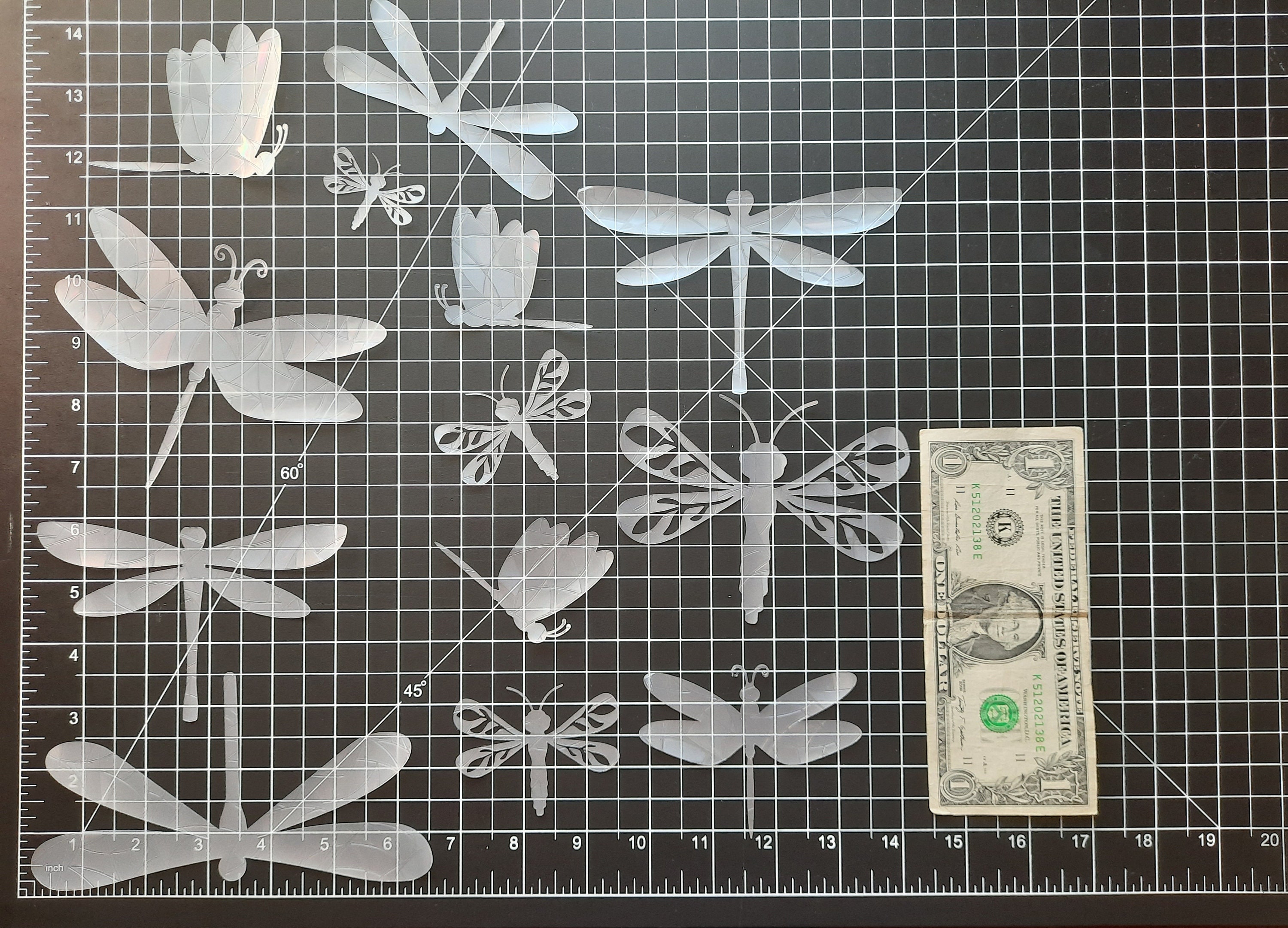 Dragonfly Window Clingsset of 13prevent Bird Strikesstatic - Etsy