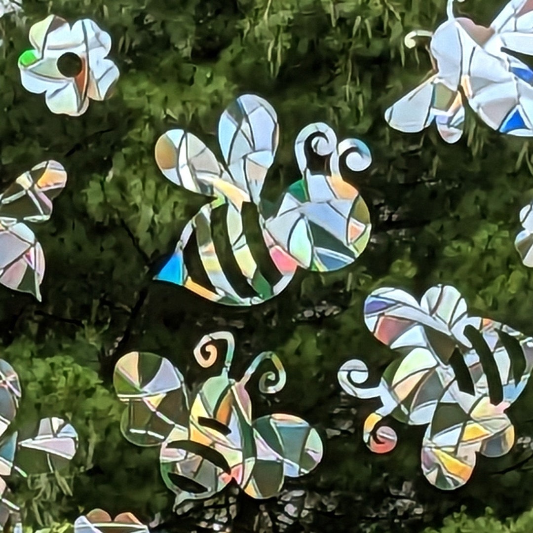 Bee Window Clings~set of 20~bird Strike Prevention Decal~static Cling ...