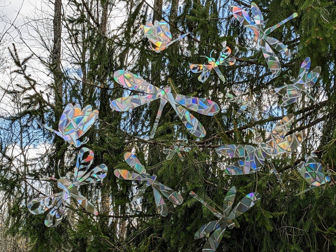 Dragonfly Window Clings~set of 13~prevent Bird Strikes~static Cling No ...