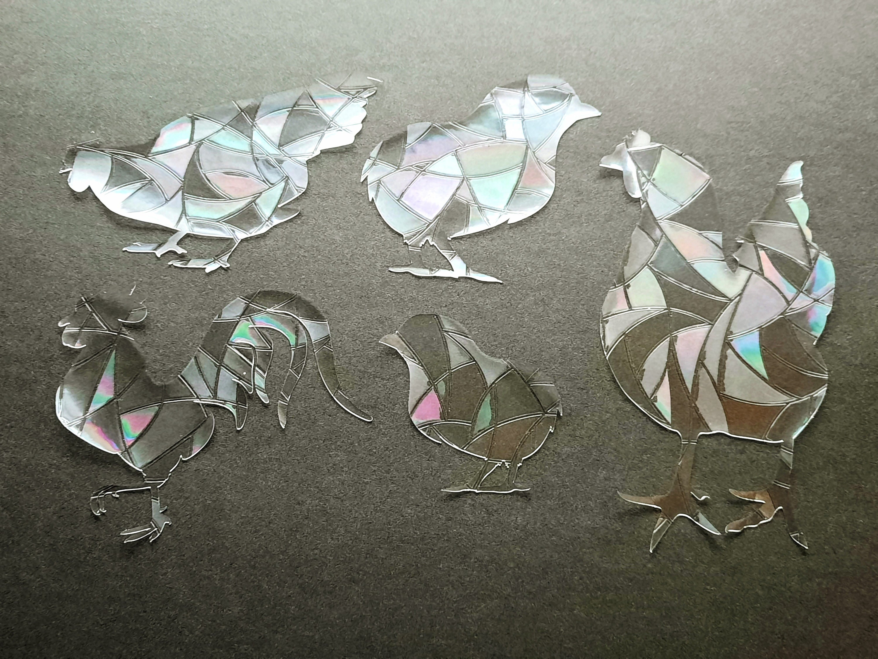 Chicken Prism Window Clingsset of 10helps Prevent Bird - Etsy