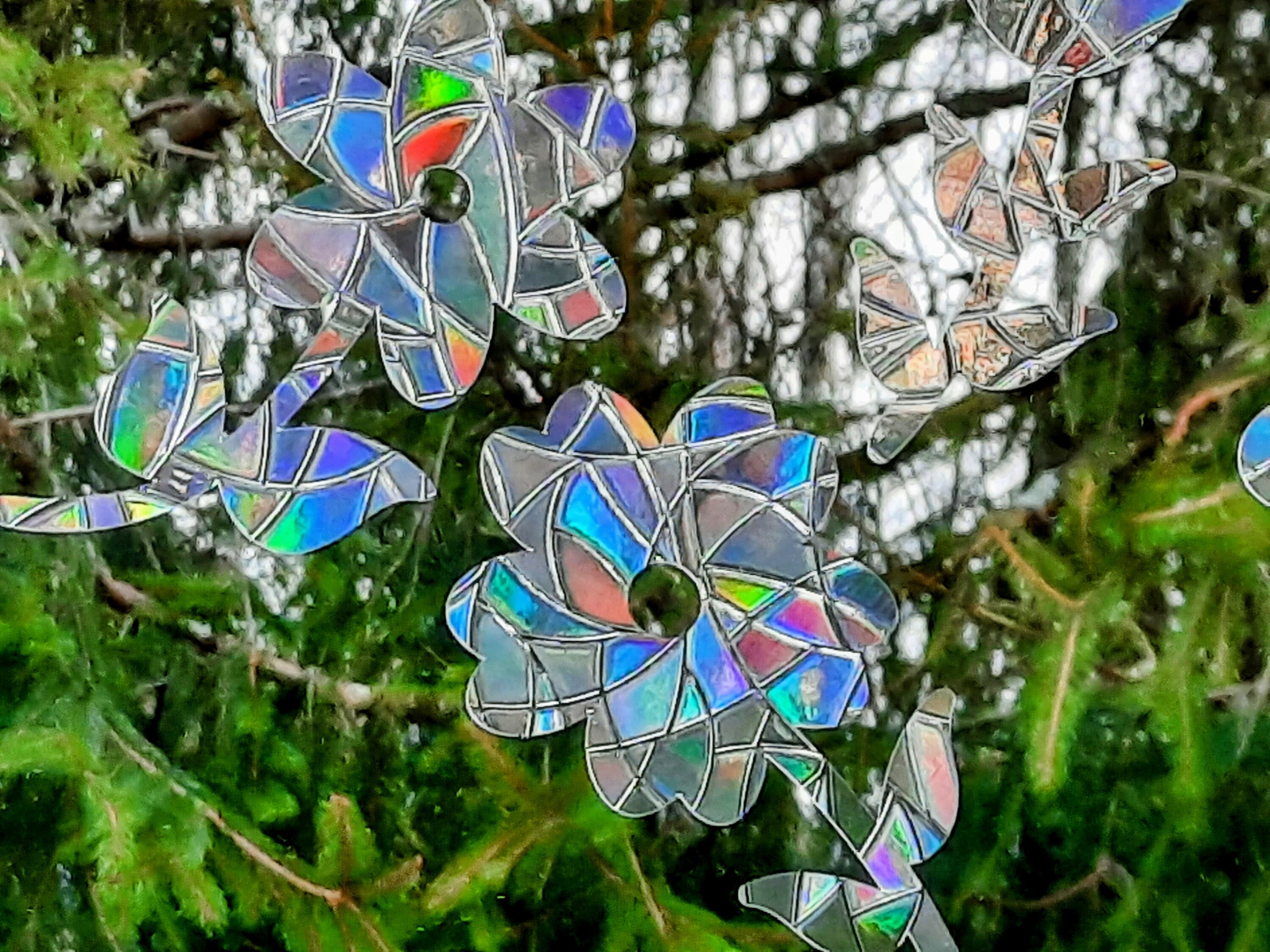 Spring Flowers Prism Window Clingsset of 10helps Prevent Bird ...