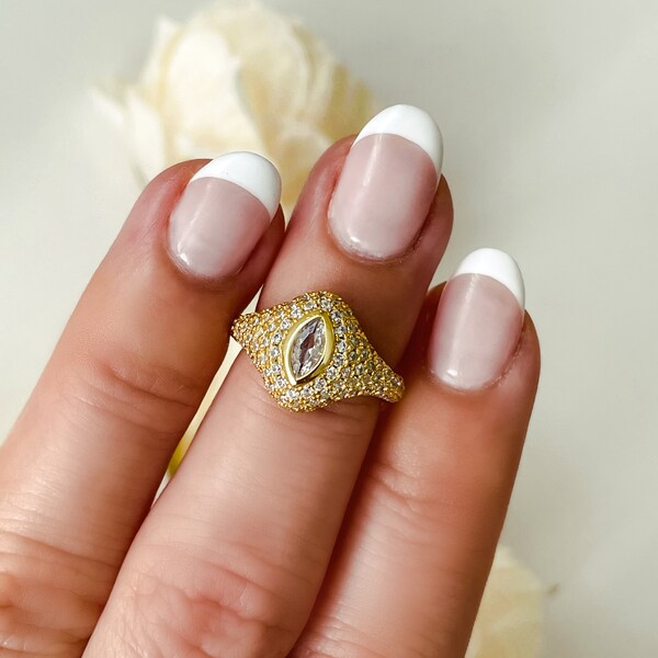 Vermeil Ring - Etsy