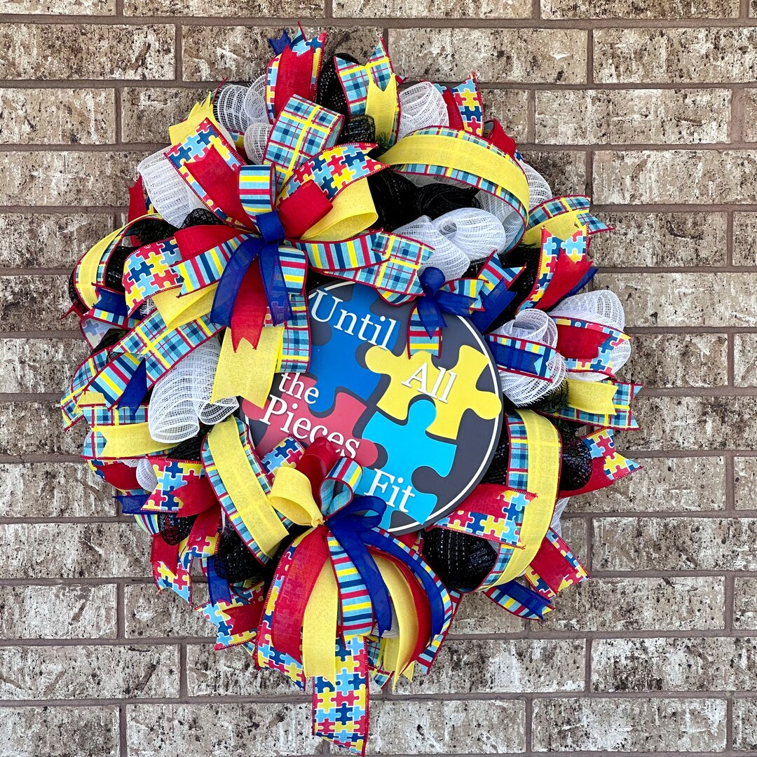 Autism Awareness | Autism Awareness Wreath | Autism Awareness Month ...