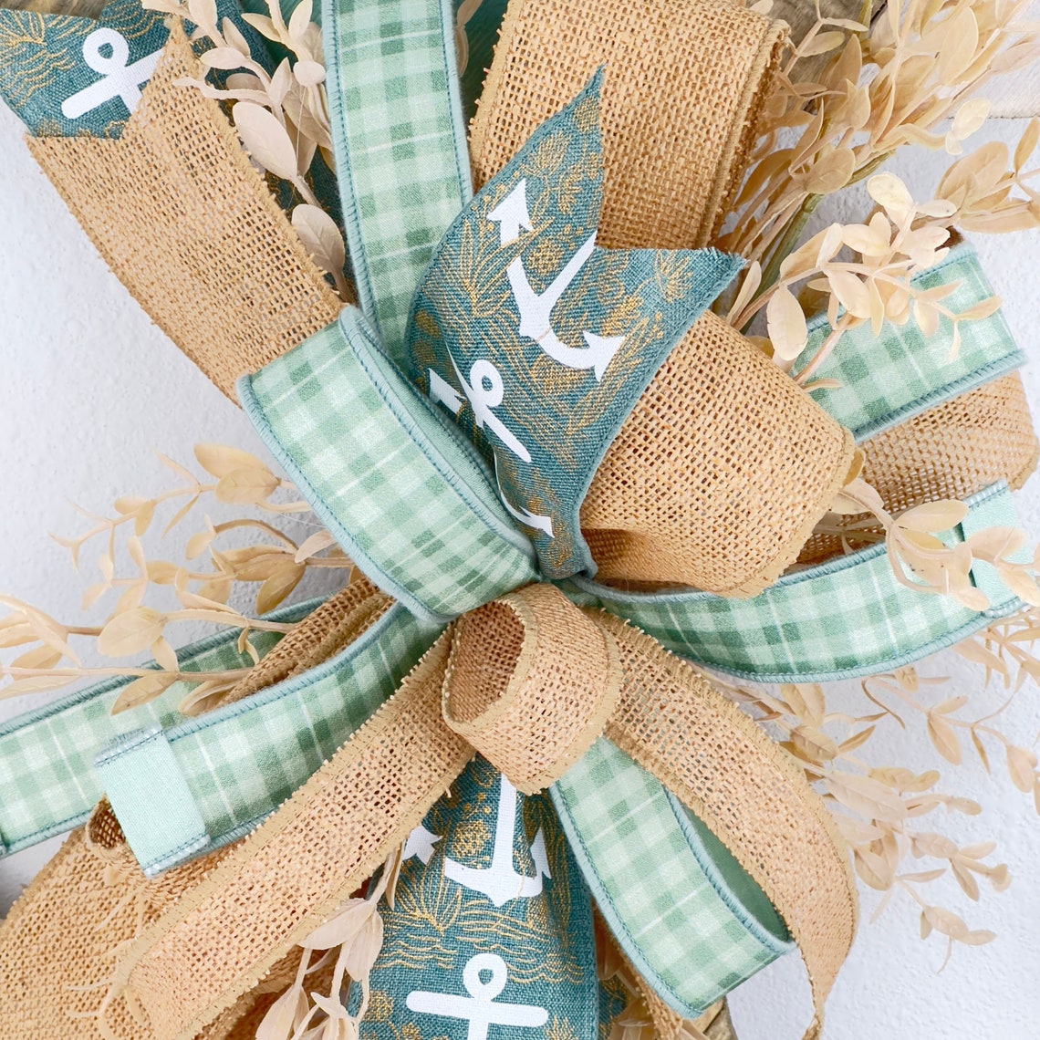 Anchor Decor for Front Door Anchor for Beach House Door Wooden Anchor ...