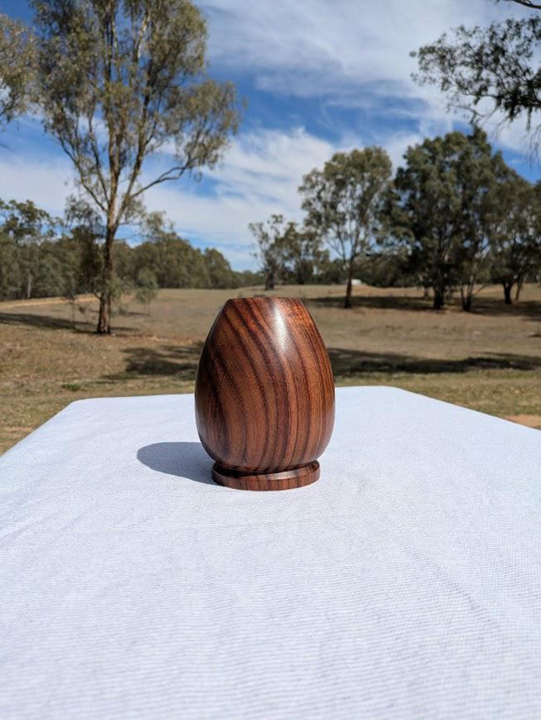 Handmade Cooba Wood Vase: Native Australian Timber Decor C42 - Etsy