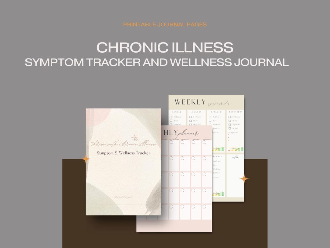 Chronic Illness Symptom Tracker & Wellness Journal (printable) | Daily ...
