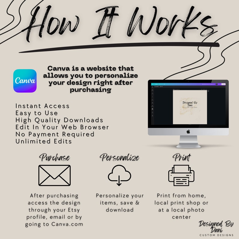 CANVA Invite Template, Bluey Birthday Invitation,blue Kids Invitation ...