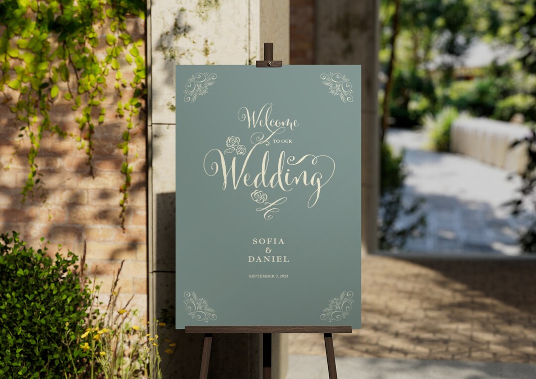 Personalized Wedding Poster, Welcome Sign, Wedding Reception, - Etsy