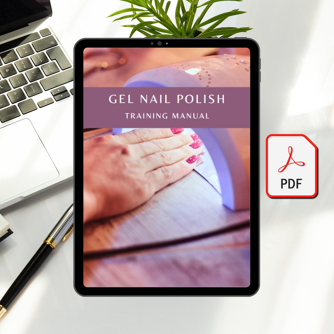 Gel Nail Polish Training Manual PDF Printable Manual Course Manicure ...