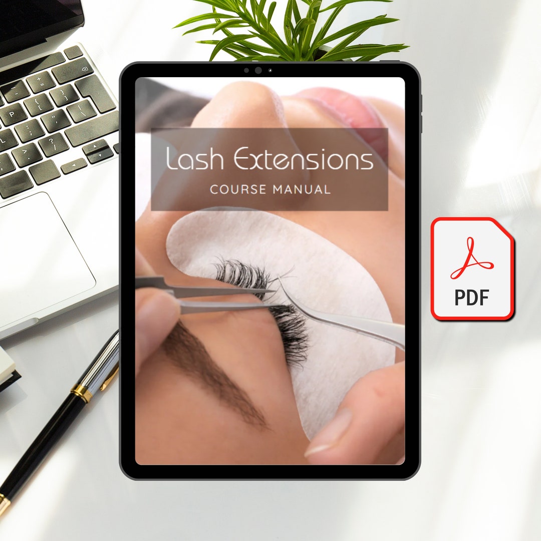Classic Lash Extensions Training Manual PDF Printable Manual Tutorial ...