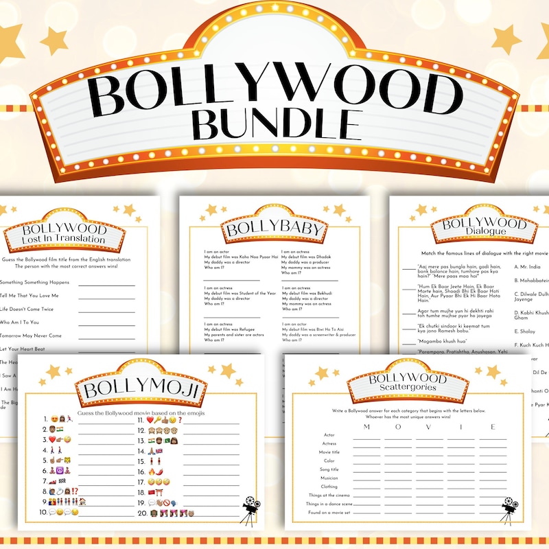 Bollywood Party Game - Etsy UK