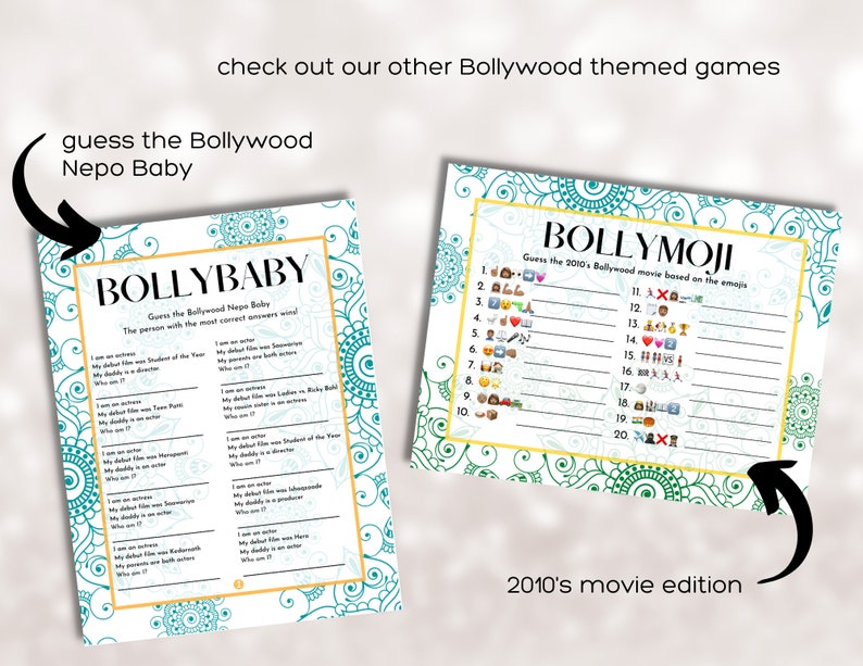 Bollymoji Bollywood Emoji Game Printable Bollywood Trivia - Etsy UK Bollymoji Bollywood Emoji Game Printable Bollywood Trivia - Etsy UK
