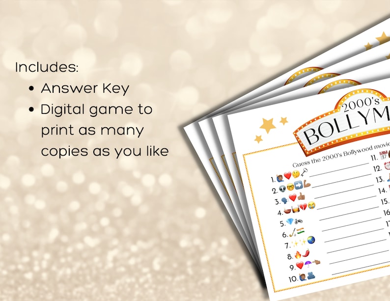 Bollywood Game, 2000’s Bollywood Trivia, Bollywood Emoji Pictionary ...