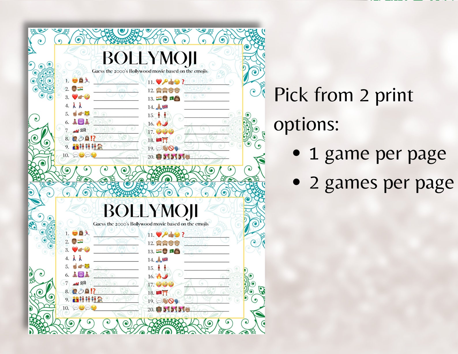 Bollywood Game, Bollywood Trivia, Bollywood Emoji Pictionary, Bollymoji ...