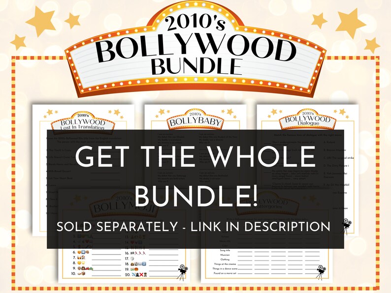 Bollywood Game, 2010’s Bollywood Trivia, Bollywood Emoji Pictionary ...