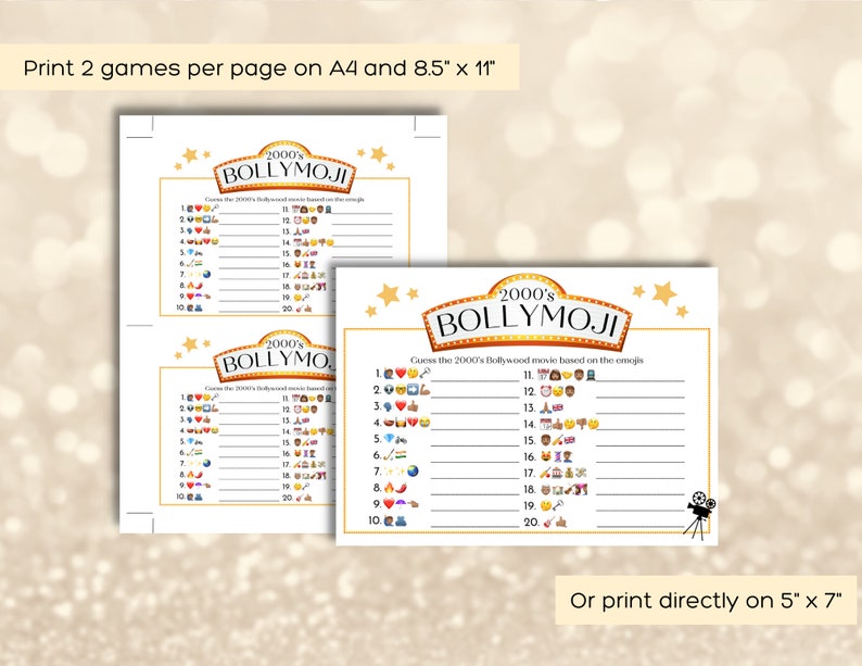 Bollywood Game, 2000’s Bollywood Trivia, Bollywood Emoji Pictionary ...