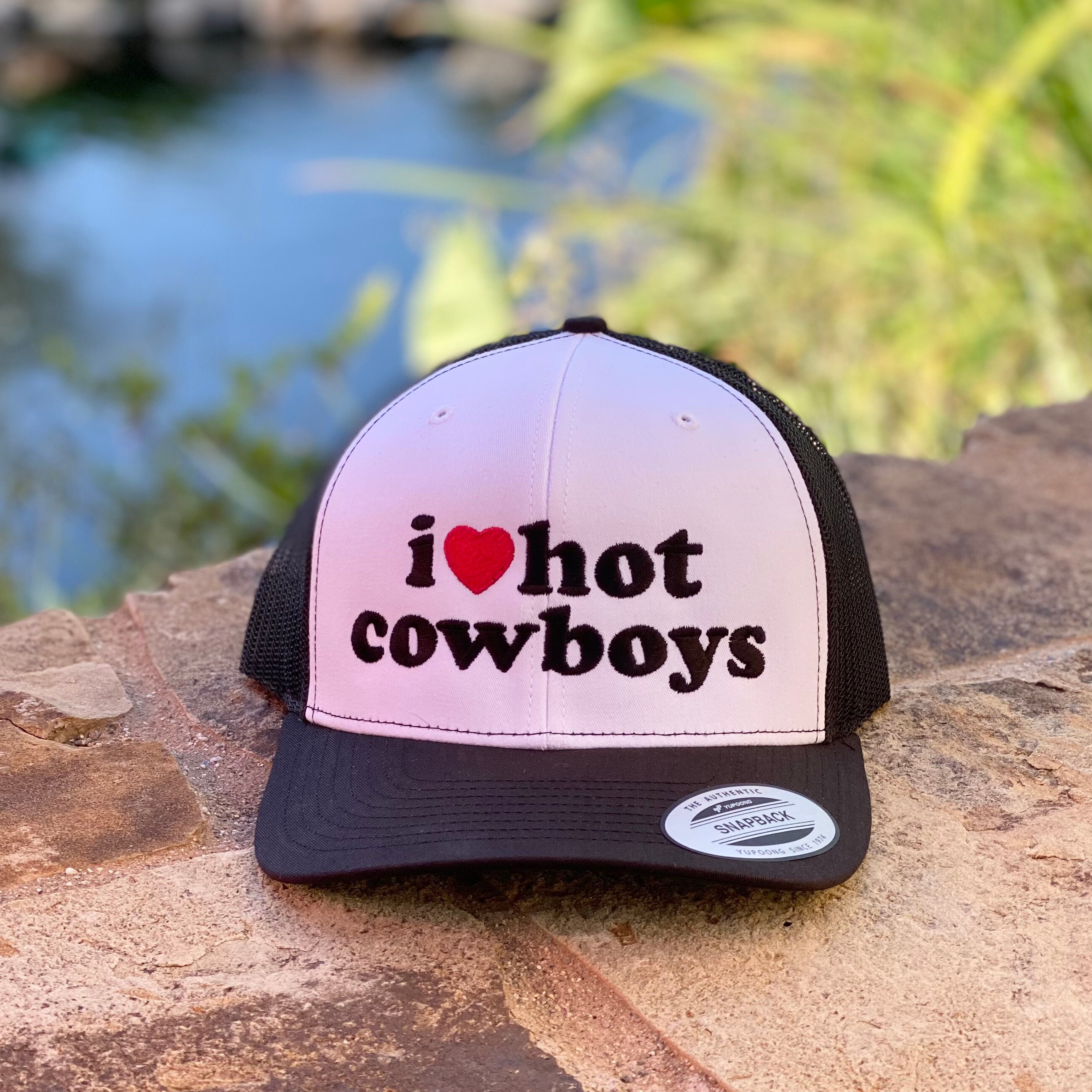 I Heart Love Hot Cowboys Trucker Hat - Etsy