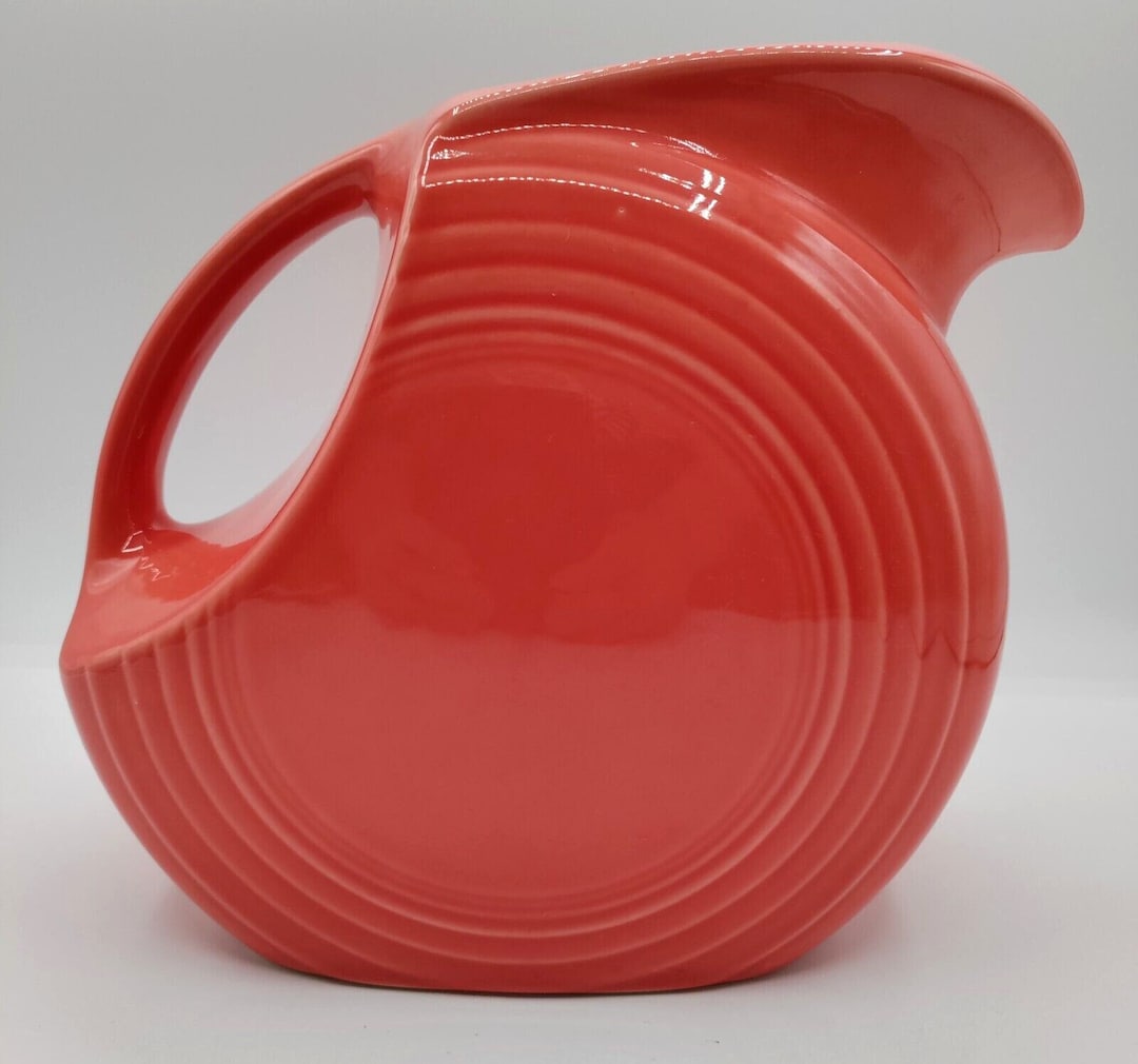 Fiesta Homer Laughlin Persimmon Large Disk Pitcher Fiestaware 1995-2008 ...
