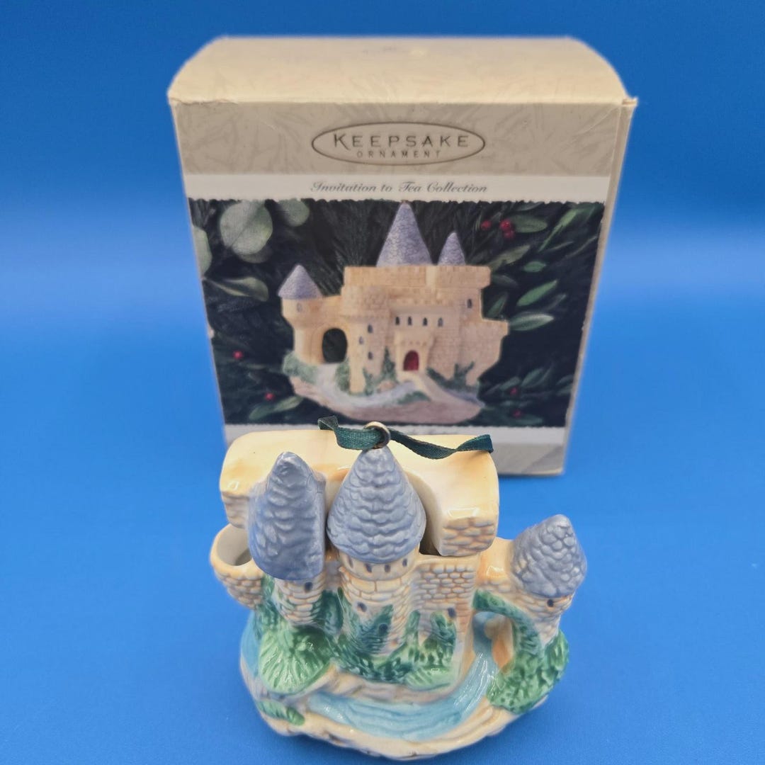Hallmark Keepsake Showcase Ornament European Castle Teapot Original Box ...