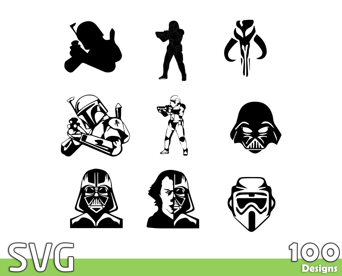 Star Wars SVG Star Wars Bundle SVG Files Star Wars SVG - Etsy