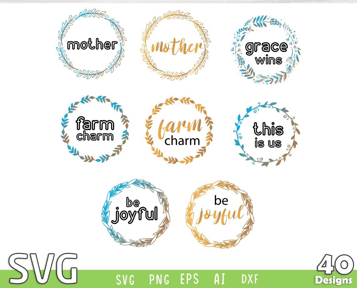 Rustic Wreath SVG , Baby Shower , Rustic , Instant Download , Cricut ...