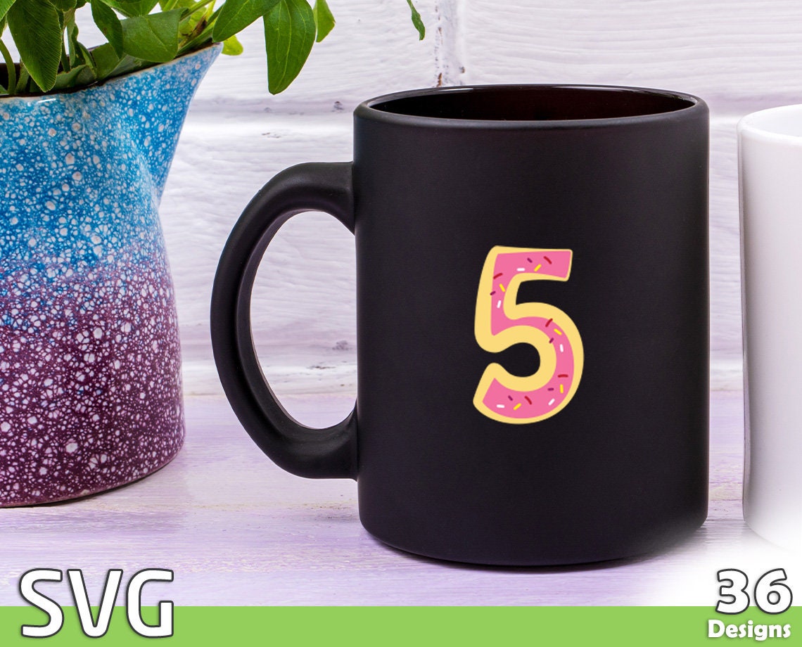 Donut Numbers SVG Donut Alphabet Donut Birthday Donut - Etsy